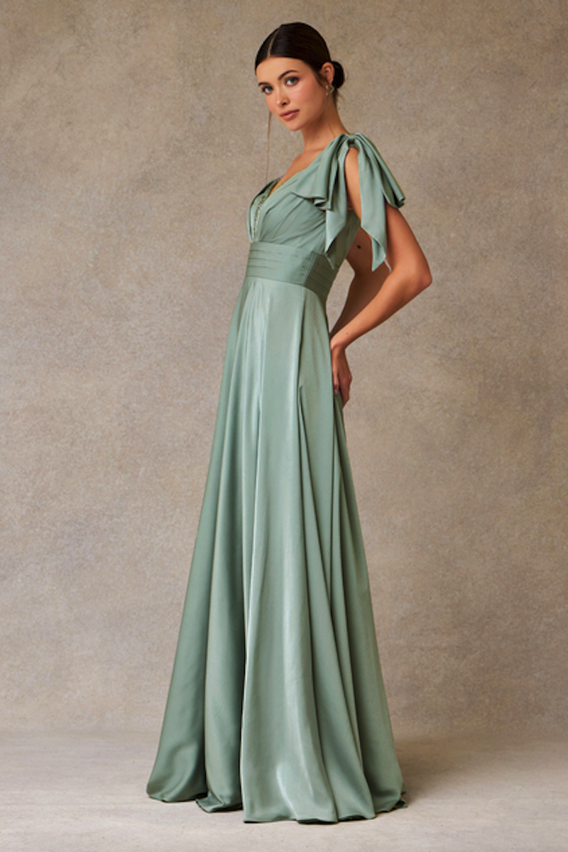 Vestido Verde Claro Talla L Color Verde Claro